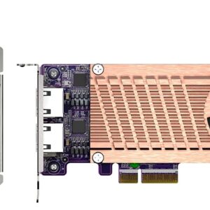 QNAP QM2-2P2G2T2 x PCIe Gen3 M.2 NVMe SSD & 2 x 2.5GbE Port Expansion Card to Enhance Performance