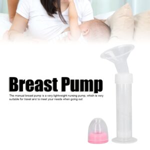 Syringe Breast Pump, Manual Breast Pump Soft Comfortable Lightweight Portable Cover for Travel