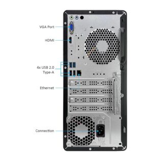 HP Pavilion Tower Desktop Computer, Octa-Core AMD Ryzen 7 5700G (Beat i7-11700K), 4GB DDR4 RAM, 256GB PCIe SSD, WiFi 6, Bluetooth, RJ-45, HDMI, VGA, Keyboard and Mouse, Windows 11 Pro, WE/PGPY