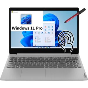 lenovo 2022 ideapad 3i 15.6" touchscreen business laptop computer, intel core i3-1115g4 (beat i5-10210u), 20gb ddr4 ram, 1tb pcie ssd, wifi 6, bt 5.0, grey, windows 11 pro s, broag 64gb flash stylus