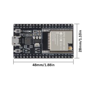 DWEII 5PCS ESP32-DevKitC Core Board ESP32 Development Board ESP32-WROOM-32U ESP32 WROOM-32 WLAN WiFi Bluetooth Microcontroller Development Board Compatible with Arduino and Raspberry Pi