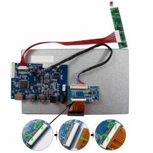 8 inch ZJ080NA-08A 1024X600 500nit TN 40pin LCD Screen and HD-MI USB Android LCD Controller Board,Support 360 Rotation Display