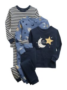 gap unisex baby set and toddler pajama bottoms, night shadow, 3t us