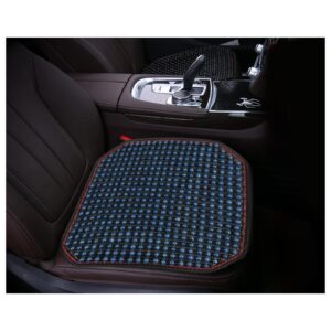 jdbezuge wood beaded car seat cover for cars trucks, summer cooling seat cushion, airflow car seat beads cover pad(blue)