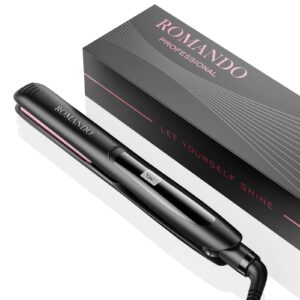 Professional Hair Straightener, Dual Voltage Ceramic Flat Iron for Hair