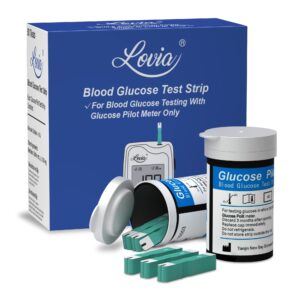 blood glucose test strips for diabetes - lovia care blood sugar testing strips 50 count, diabetic test strips use with lovia care glucose meter