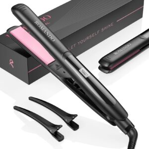 Professional Hair Straightener, Dual Voltage Ceramic Flat Iron for Hair