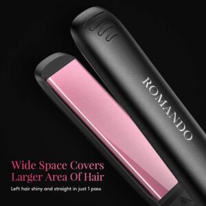 Professional Hair Straightener, Dual Voltage Ceramic Flat Iron for Hair