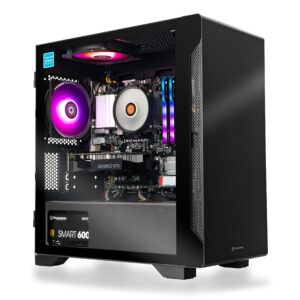 thermaltake lcgs graphite 165 cpu gaming pc (amd ryzen™ 5 3600 6-core, toughram z-one 3600mhz 16gb rgb memory, nvidia geforce® gtx 1650 oc 4gb, 1tb m.2 nvme, win 10 home) s1bk-b550-g15-lcs