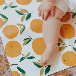 Sunshine and Poppy Vegan Leather Baby Changing Mat - Diaper Changing Mat, Wipeable Changing Pad, Travel Friendly, Portable, Foldable Changing Pad for Babies or Toddlers