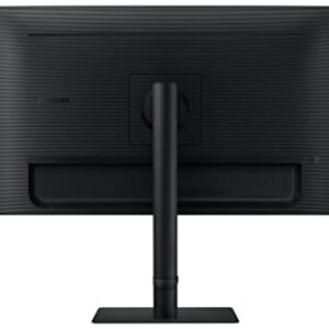 SAMSUNG S61B Series 27-Inch QHD (2560x1440) Computer Monitor, 75Hz, HDMI, IPS Panel, DisplayPort, FreeSync, Height Adjustable Stand (LS27B610EQNXZA), Black