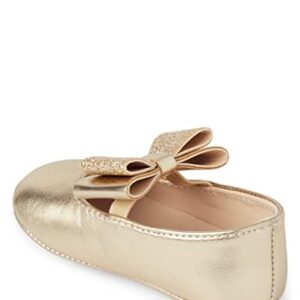 Gymboree, and Toddler Girls Dressy Ballet Flat,Gold,6-12 Months