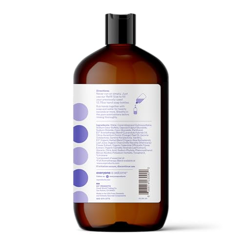 Everyone Liquid Hand Soap, 32 Ounce (Pack of 2), Lavender and Coconut, Plant-Based Cleanser with Pure Essential Oils