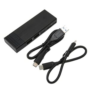 m.2 nvme ssd enclosure adapter, 10gbps usb c aluminum case, professional portable state drive external enclosure for computer tablet (black)