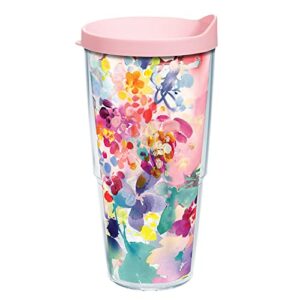 tervis creativeingrid aura made in usa double walled insulated tumbler travel cup keeps drinks cold & hot, 24oz, classic