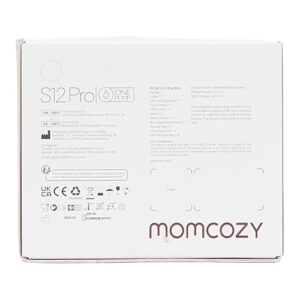 Momcozy S12 Pro Hands-Free Breast Pump, Wearable Pump with Comfortable Double-Sealed Flange, 3 Modes & 9 Levels Electric Pump Portable for Easy Pumping, Smart Display, 24mm