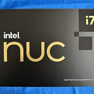 Intel NUC 12 Enthusiast NUC12SNKi7 Mini PC Core i7-12700H | 14 Cores/20 Threads | ARC A770 Graphics, Connectivity 6 USB-A, 2 USB-C, 1 HDMI, 2 Display Ports(16GB RAM 512GB SSD)