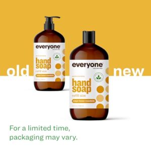 Everyone Liquid Hand Soap Refill, 32 Ounce (Pack of 2), Meyer Lemon and Mandarin, Plant-Based Cleanser with Pure Essential Oils