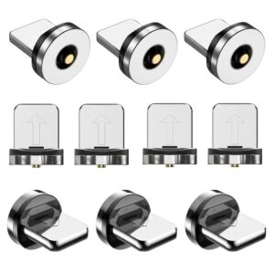 magnetic charging tips (lphone tips) 10pack,just raoskytips (iproduct-tips) without usb cables&non-data,compatibility for ismartphones