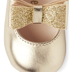 Gymboree, and Toddler Girls Dressy Ballet Flat,Gold,6-12 Months