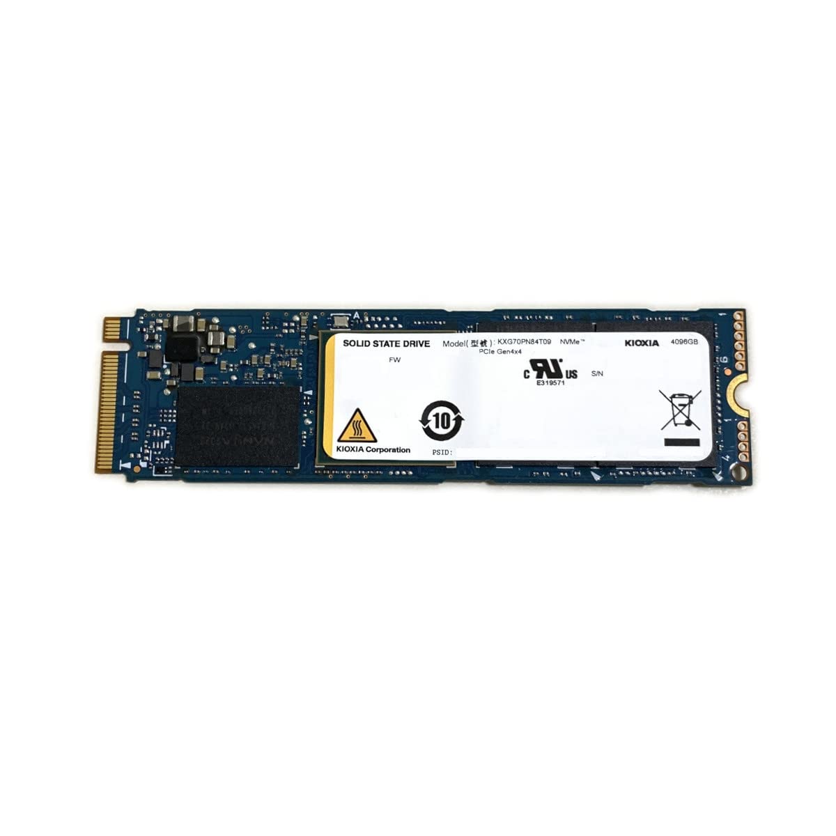 Kioxia SSD 4TB XG7-P M.2 2280 KXG70PN84T09 NVMe PCIe 4.0 Gen4 HC65F Solid State Drive for Dell HP Lenovo Laptop Desktop Ultrabook