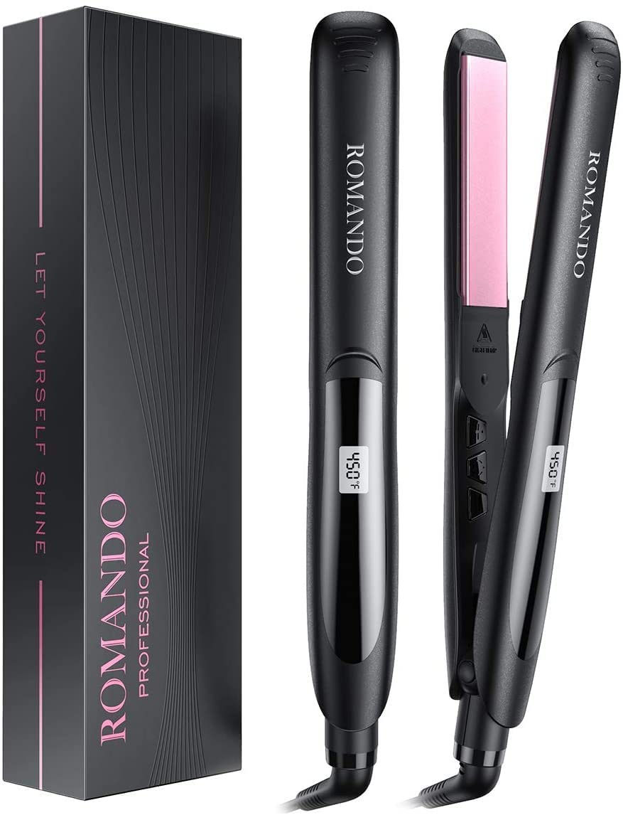 Flat Iron Hair Straightener 2 in 1 Straightening and Curling for All Thick Black Woman Hair