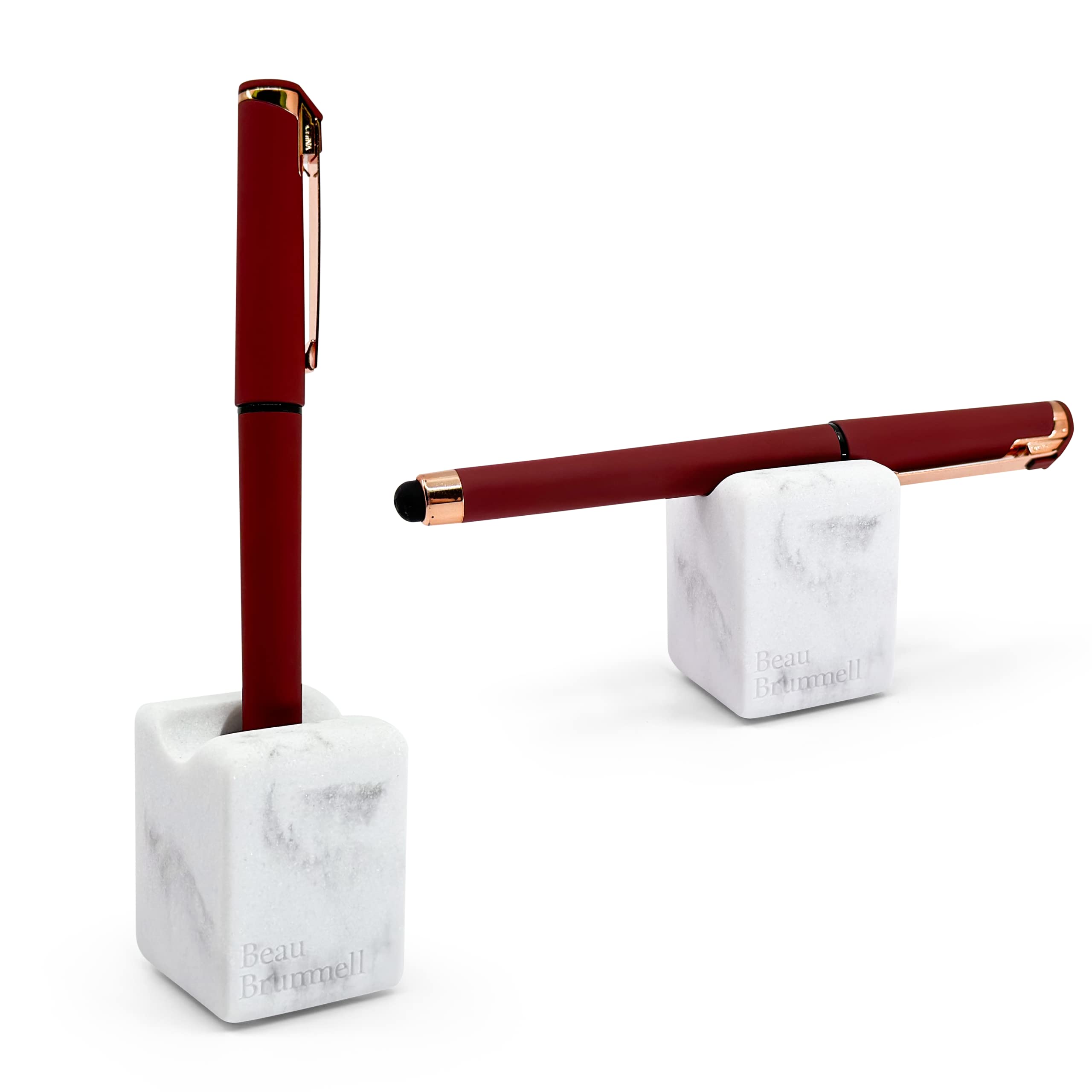 Multi-Purpose Bathroom & Desk Stand Holder | for Toothbrush, Shaving Razor, Makeup Brush, Pen, Pencil | Great for Travel & Home Use | 2" H x 1.5" W x 1.5" D | 1-Pack