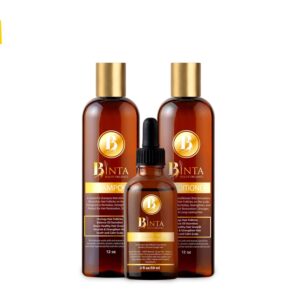 package deal : shampoo, conditioner and 2oz hair growth serum bottle