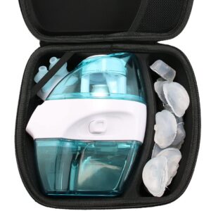 Navage Black Travel Case - Safety Case For Navage Nasal Irrigation System - Anti-Scratch Protector - Travel Storage Case & Nose Cleaner Organizer for Navage Nose Cleaner and 12 SaltPods (Black)