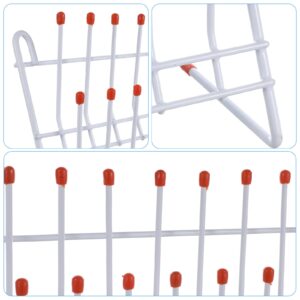 Baluue Test Tube Rack Laboratory Drying Rack Lab Glassware Drying Draining Rack Desk Top Lab Supply Cleaning Equipment for Education or Lab Science Use