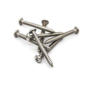 50pcs #10 X 1-3/4" Stainless Steel Cross Head Cross Wood Screw, 18-8 (304) Stainless Steel Screw, self-Tapping Screw.