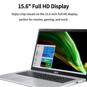 acer 2023 Newest Aspire 5 Slim 15.6" FHD IPS Laptop, AMD Quad-Core Ryzen 3 3350U(Up to 3.5GHz,Beat i5-7200U), 12GB DDR4 RAM, 512GB SSD, WiFi 6, Backlit Keyboard, Fingerprint, HDMI, Windows 11+JVQ MP