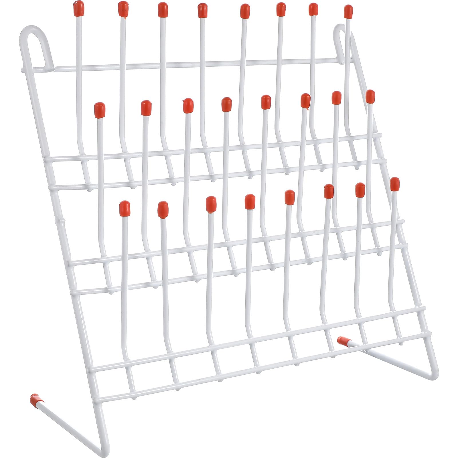 Baluue Test Tube Rack Laboratory Drying Rack Lab Glassware Drying Draining Rack Desk Top Lab Supply Cleaning Equipment for Education or Lab Science Use