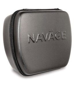 navage black travel case - safety case for navage nasal irrigation system - anti-scratch protector - travel storage case & nose cleaner organizer for navage nose cleaner and 12 saltpods (black)