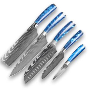 hong won knife set,3.5-8 inch set boxed knives,premium german stainless steel kitchen knife,5 pieces knife set