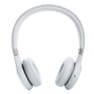 JBL Live 460NC - Wireless On-Ear Noise Cancelling Headphones with Long Battery Life and Voice Assistant Control - White (Renewed)