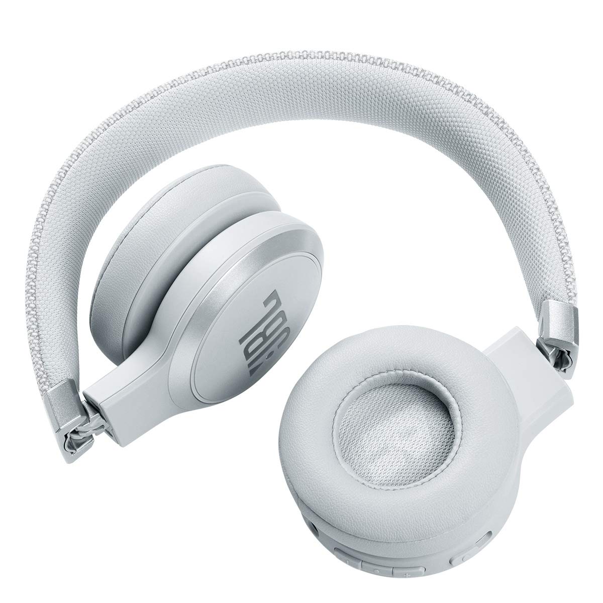 JBL Live 460NC - Wireless On-Ear Noise Cancelling Headphones with Long Battery Life and Voice Assistant Control - White (Renewed)