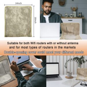 WiFi Router Cover Protection, Blocks 90-95% of EMF Waves, WiFi Cover, WiFi/Smart-High Protection Router Cover(13.8"*15.7")