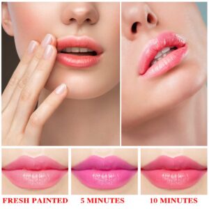 NVLEPTAP 3PCS Aloe Vera Lipstick,Lip Stain,Lip Gloss, Long Lasting Nutritious Lip Balm, Moisturizer Magic Temperature Color Changing Lipstick, Lip Stain Long Lasting Waterproof Lip Makeup