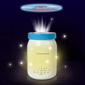 Project Nursery Dreamweaver Firefly Jar Night Light with Comforting Image Projector for Baby & Kids, White Noise Machine, Sleep Soother, Lullabies, Natural Sounds, Sleep Timer, AC or Batteries