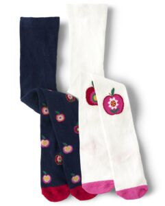 gymboree girls and toddler tights, spice mkt vanilla, 12-24 months