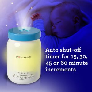 Project Nursery Dreamweaver Firefly Jar Night Light with Comforting Image Projector for Baby & Kids, White Noise Machine, Sleep Soother, Lullabies, Natural Sounds, Sleep Timer, AC or Batteries