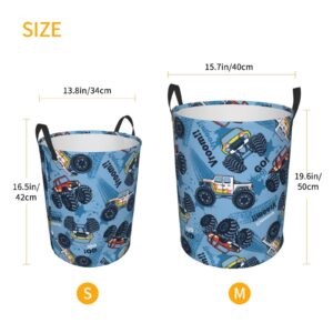 Basketball Sports Round Laundry Hamper Storage Basket Toys Clothes Organizer Bin For Home Bathroom Bedroom Dorm Nursery, 62l