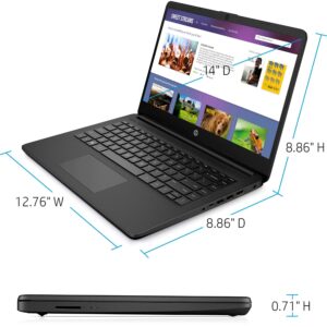 HP Pavilion Laptop (2022 Model), 14-inch Micro-Edge HD Display, AMD Athlon Gold 3150U, 8GB RAM, 128GB SSD, Thin & Portable, Webcam, HDMI, Wi-Fi, Bluetooth, Windows 10, 1 Year of Office 365 (Renewed)