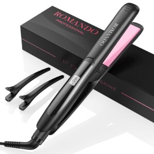 2-in-1 curling straightening iron for all hair types