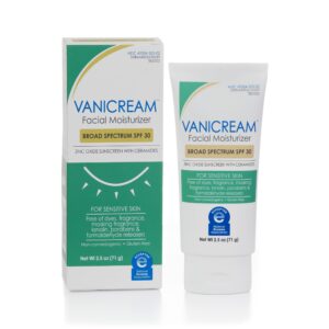 vanicream facial moisturizer with spf 30 - mineral sunscreen - 2.5fl oz - formulated without common irritants for those with sensitive skin