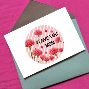 2 Inch Happy Mothers Day Stickers Mother’s Day Labels Floral Mother's Day Gift Tag for Card,Presents Package Bag 500 Pcs/Roll