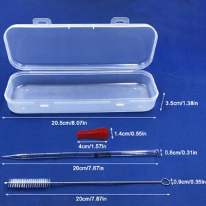 10 Pieces Glass Pipettes Graduated Dropper,Sonku 10pcs 1ml Long Glass Pipette Dropper with 10 Rubber Caps and 4pcs Droppers Brush