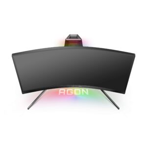 Porsche Design Agon PD27 27" Gaming Monitor, 1000R Curved QHD (2560x1440), 240Hz 0.5ms, DisplayHDR 400, Light FX, Quick Switch Keypad, Low Input Lag, Height-Adjust, Black (Renewed)