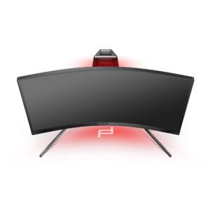 Porsche Design Agon PD27 27" Gaming Monitor, 1000R Curved QHD (2560x1440), 240Hz 0.5ms, DisplayHDR 400, Light FX, Quick Switch Keypad, Low Input Lag, Height-Adjust, Black (Renewed)